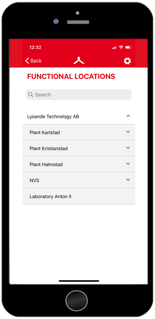 Functional location in Inspection App