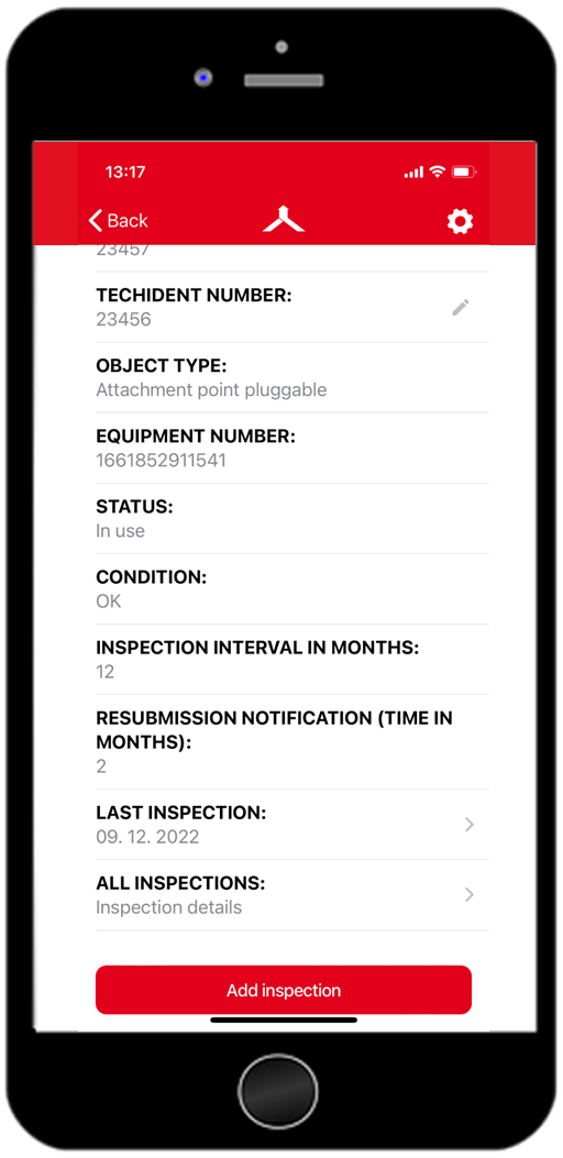 Inspections and certificates in Inspection App